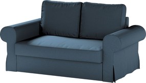 Potah na pohovku IKEA Backabro 2-místná, rozkládací barva modrá látka pletený vzor