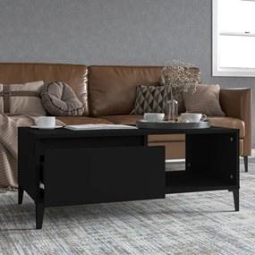 vidaXL Konferenční stolek 90x50x36,5 cm kompozitní dřevo [821059] Barva: Černá