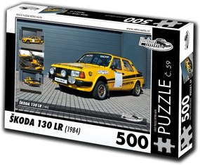 Puzzle retro-auta puzzle č. 59 škoda 130 lr (1984) 500 dílků