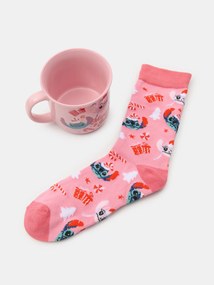 Sinsay - Vánoční dárková sada: hrnek a ponožky Stitch - vícebarevná