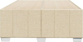 Rám postele bez matrací krémově 120x190 cm textil 3284823