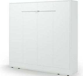Devesto Sklápěcí postel Horizontální 160 Bílá LED