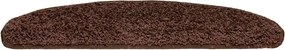 Schodové rohože 20 ks 65 x 21 x 4 cm hnědé, půlkulaté, velké 3365848