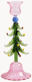 Ručně foukaný skleněný svícen Merry Tree