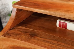 Designový psací stůl Freddo 100 cm přírodní hnědá akácie