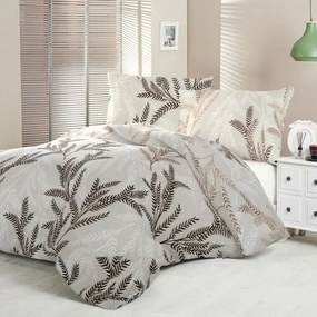 Kvalitex Saténové povlečení Luxury Collection Oksia béžová, 220 x 200 cm, 2 ks 70 x 90 cm