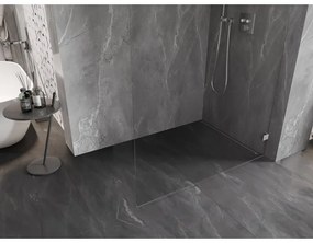 Mexen, Mexen Lunar L sprchová stěna pravá 100 x 200 cm, průhledná 8 mm, chrom - 830L-100-000-01-00-P