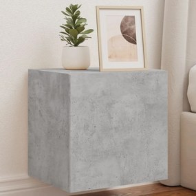 Nástěnná TV skříňka s LED osvětlením betonově šedá 40,5x35x40cm - Default Title
