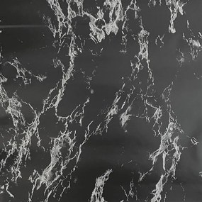 Samolepící fólie  45 cm x 10 m IMPOL TRADE T74 mramor černo-stříbrný samolepící tapety
