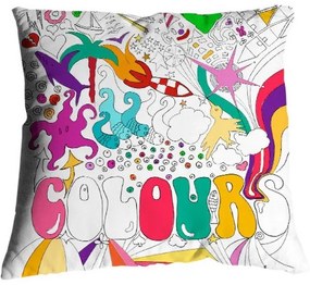 Bonjour Mon Coussin Polštář Colours Rozměr: 50 x 50 cm, Materiál: polyester