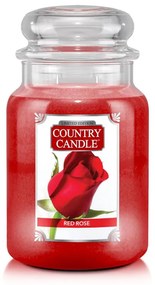 Country Candle Vonná Svíčka Red Rose (sójový vosk), 652 g