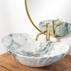 Rea Royal 60 umyvadlo, 60 x 36 cm, napodobenina kamene Granit mat, REA-U8742