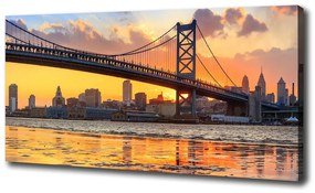 Wallmuralia Foto obraz na plátně Most Filadelfie 100x50