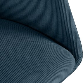 Jídelní židle Olema manšestr – modrá