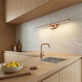 Toolight Toolight, LED nástěnné svítidlo 60cm, 13W, 4000K, 1000lm, APP1896-1W, měděná matná, OSW-66051