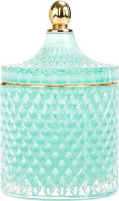 Côte Noire Grand Art Deco svíčka Tiffany Blue & Gold s vůní Persian Lime