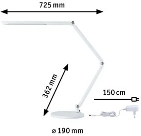 Paulmann 78911 - LED/10,6W Stmívatelná stolní lampa FLEXBAR 230V 3000/4000/6500K