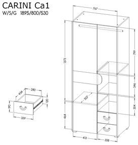 Dolmar Skříň Carini CA1