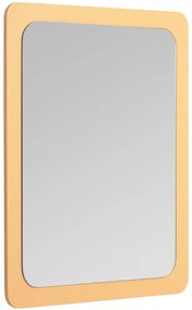 DNYMARIANNE -25% Žluté lakované závěsné zrcadlo Kave Home Velma 57 x 47 cm