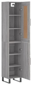 Skříň highboard šedá sonoma 34,5 x 34 x 180 cm kompozitní dřevo,  3200159