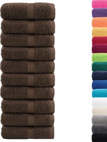 Prémiové mycí utěrky SOLUND 10 ks hnědé 30x30 cm 600 g/m² 137229