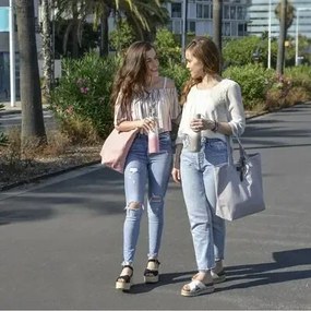 Iris Barcelona Moderní dámská termotaška Natural 15 L růžová