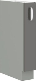Falco Kuchyňská skříňka Garid 15 D CARGO BB šedý lesk/šedá