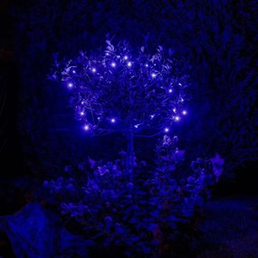 Hobby Line LED světelný řetěz, venkovní, 4 m, modrý, 32 diod, tmavě zelený kabel, IP44, prodlužovací