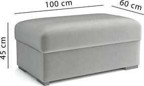 Sedací souprava OSLO L + křeslo + taburet | 315x250 | rozkládací + 2x úložný prostor | VÝBĚR TKANIN
