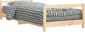vidaXL Dětská postel 80 x 200 cm masivní borové dřevo [834390] Barva: Bílá