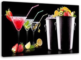 Obraz na plátně Koktejl s tropickými nápoji - 100x70 cm