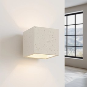 Sollux Lighting Nástěnná lampa QUAD betonová béžová