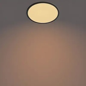Philips Superslim CL550 18W černá / Koupelnové přisazené LED svítidlo