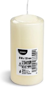 Wimex 33309 - válcová svíčka 60 × 120 mm, béžová