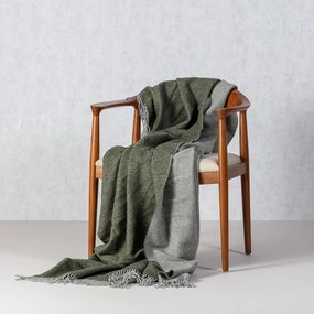 Pléd Merinos 140x200 cm melange green khaki