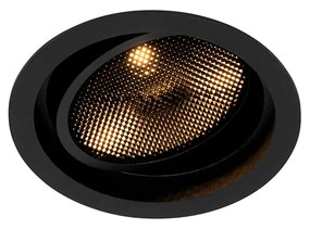 Smart inbouwspot zwart verstelbaar incl. Wifi GU10 111mm - Coop 111 Honey