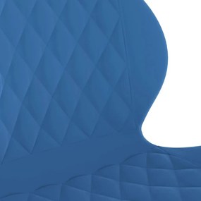 vidaXL Otočné jídelní židle 2 ks samet [335052] Barva: Modrá