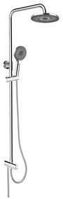 Mereo Sprchový set s tyčí, černá hlavová sprcha a třípolohová ruční sprcha - CB95001SB1