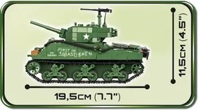 COBI 2550 Sherman M4A3E2 Jumbo WW II / 720 dílů / 2 figurky / od 7 let