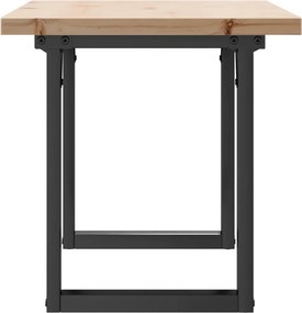 Konferenční stolek s O rámem 100x50x45,5 cm borovice a ocel 3282732