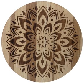 AMADEA Dřevěné servírovací prkénko - podnos mandala, masivní dřevo, 40 cm