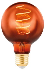 LED globe E27 G80 4W filament 2 000 K měď