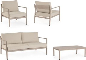 BIZZOTTO Zahradní set pohovky, křesel a konferenčního stolku SIRIUS taupe 8051836778771