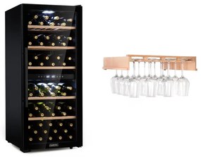Barossa 102 Duo, vinotéka, 2 zóny, 102 lahví, police na sklenice na víno