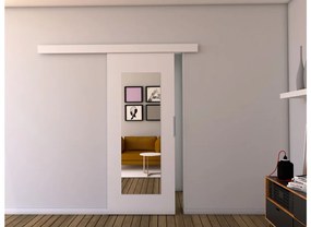 Expedo Posuvné dveře LIVELLO I se zrcadlem + tichý dojezd, 86x205, bílá