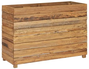 vidaXL Marketos Vyvýšený záhon 100x40x72 cm recyklované teakové dřevo a ocel