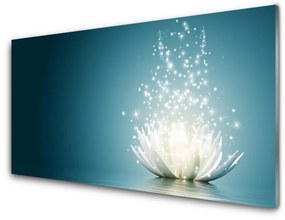Obraz na skle Květ Lotosu 120x60 cm