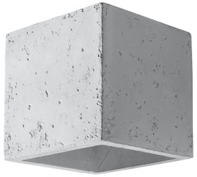 Nástěnné svítidlo Quad, 1x betonové stínidlo