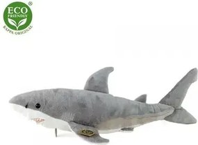 RAPPA Plyšový žralok bílý 51 cm / ECO-FRIENDLY / od 0 měsíců
