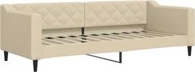 Válenda s přistýlkou krémová 80 x 200 cm textil 3197425